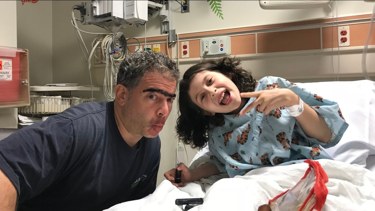 Young cancer survivor makes Father's Day special for her supportive dad ...