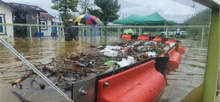Reviving our rivers: Newly developed floating trash interceptor cleans ...