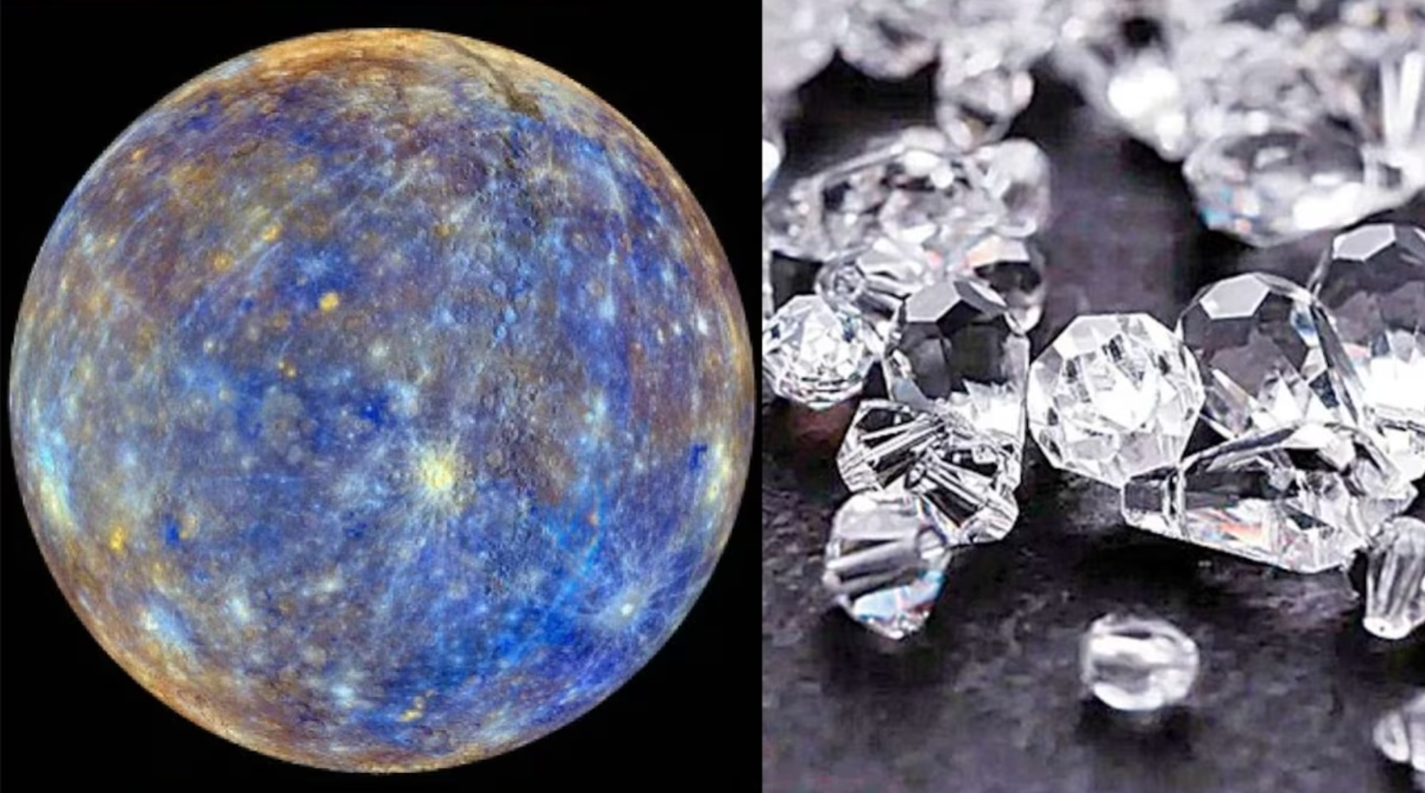 Mercury has a 10-mile thick layer of diamonds hidden beneath its ...