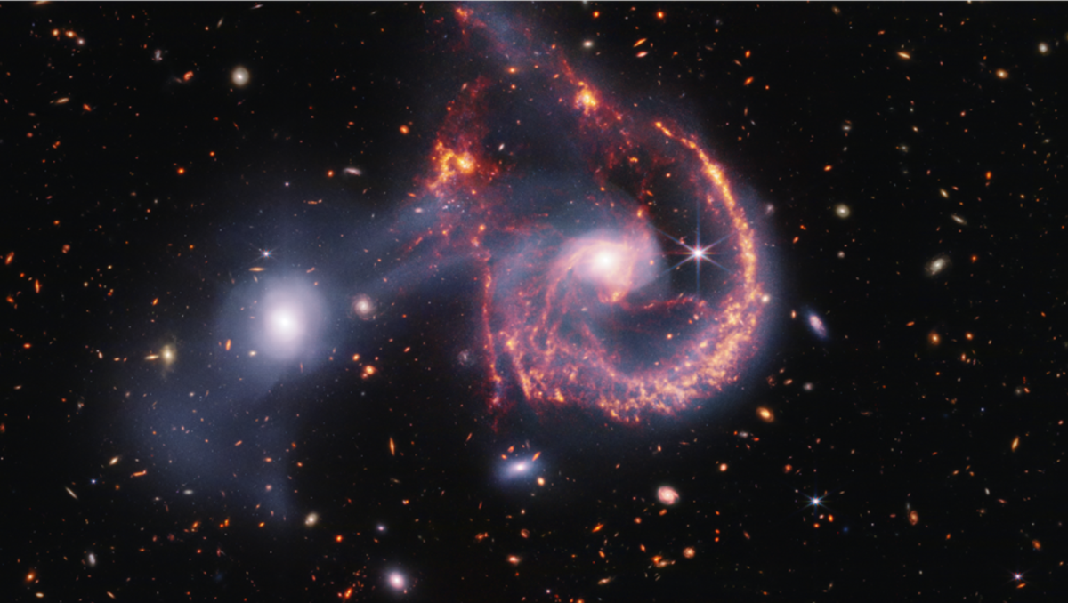 Previously unseen phenomenon spotted in galaxy 12.9 billion light-years ...