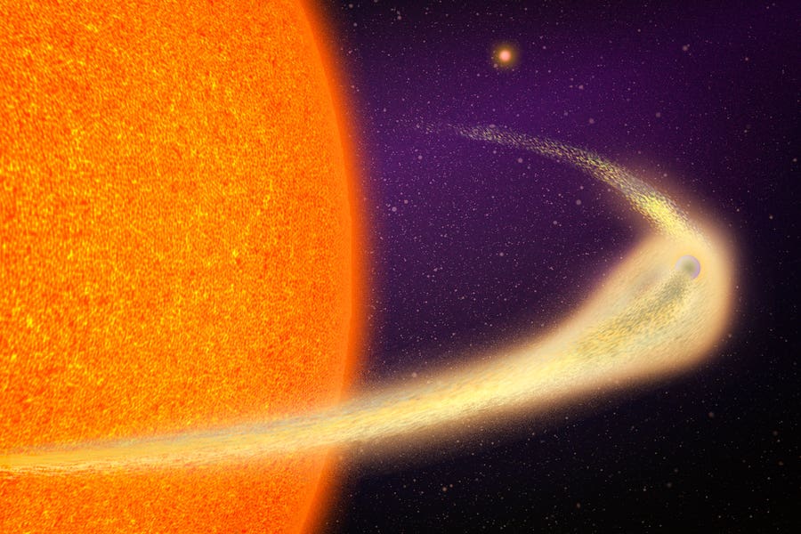 Astronomers discover planet with enormous dust tails crumbling into ...