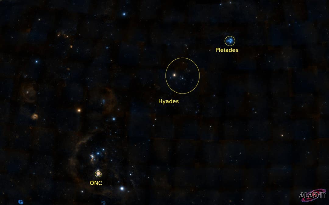 Orion, Pleiades, and Hyades are snapshots of the same star cluster ...