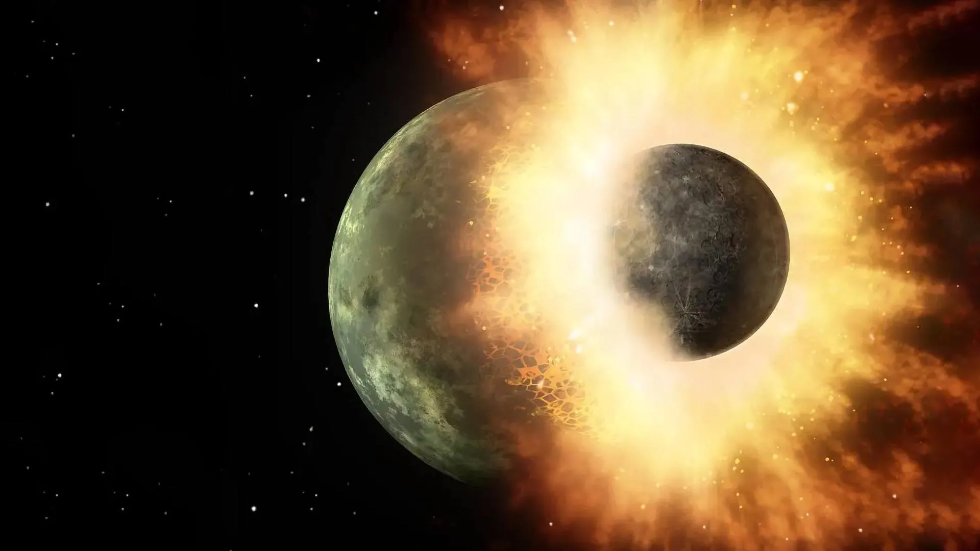 How a planetary crash with Theia brought water and life to Earth - The ...
