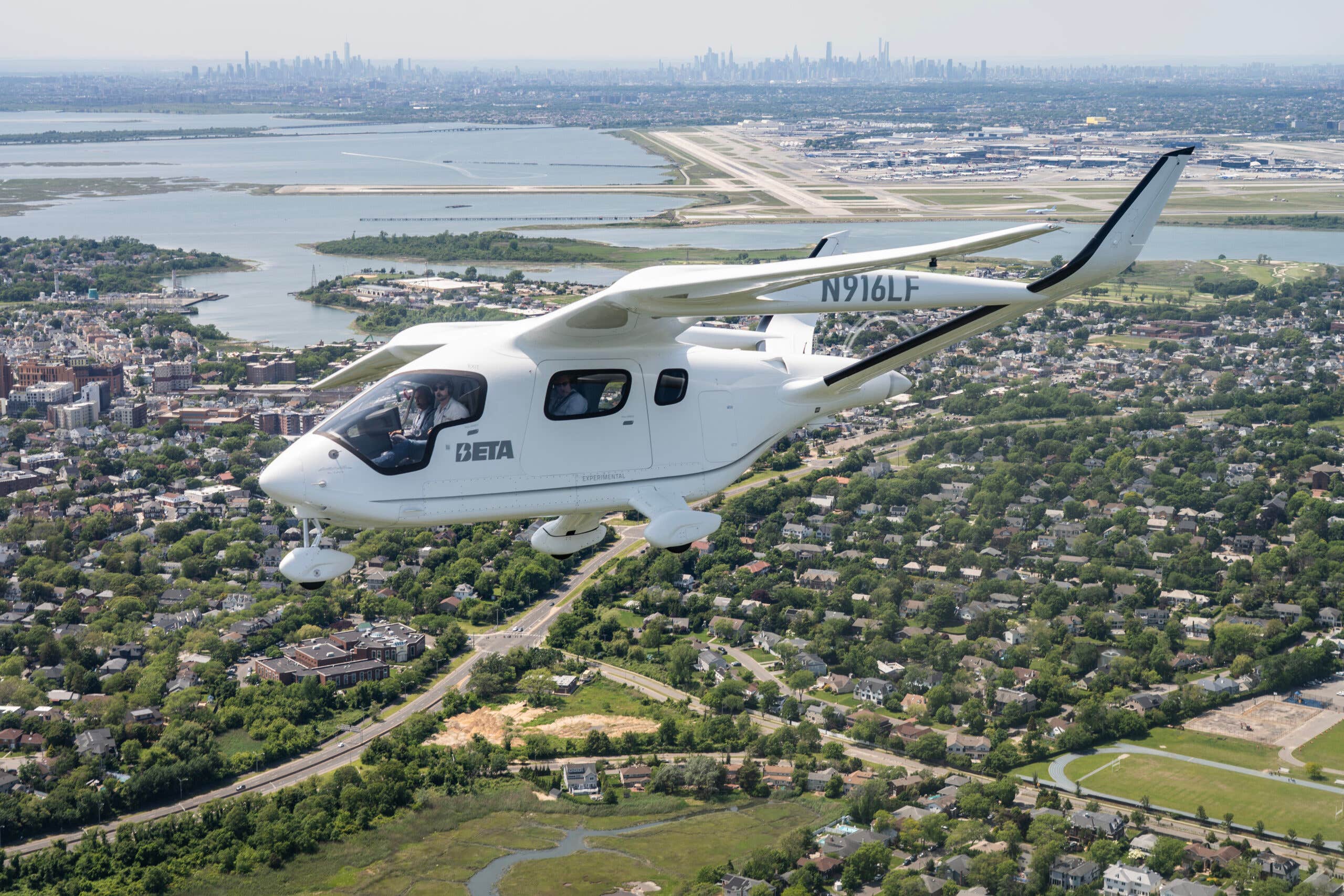 BETA Technologies’ all-electric plane lands at Boeing Field, marking a ...