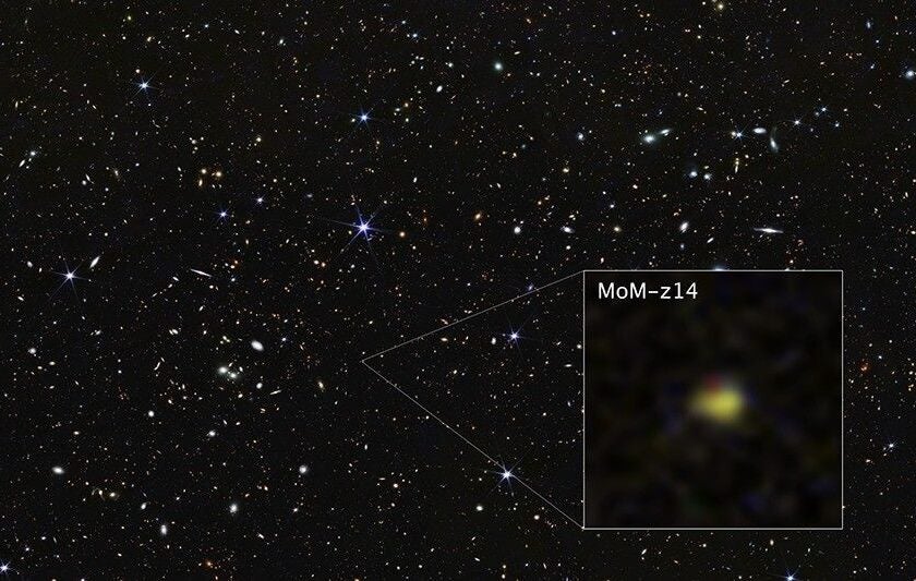 JWST confirmed the most distant galaxy ever observed at 13.5 billion ...
