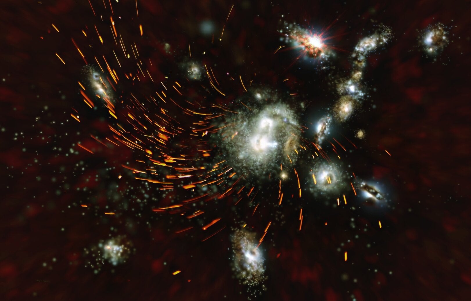 How did massive elliptical galaxies appear so early after the Big Bang ...