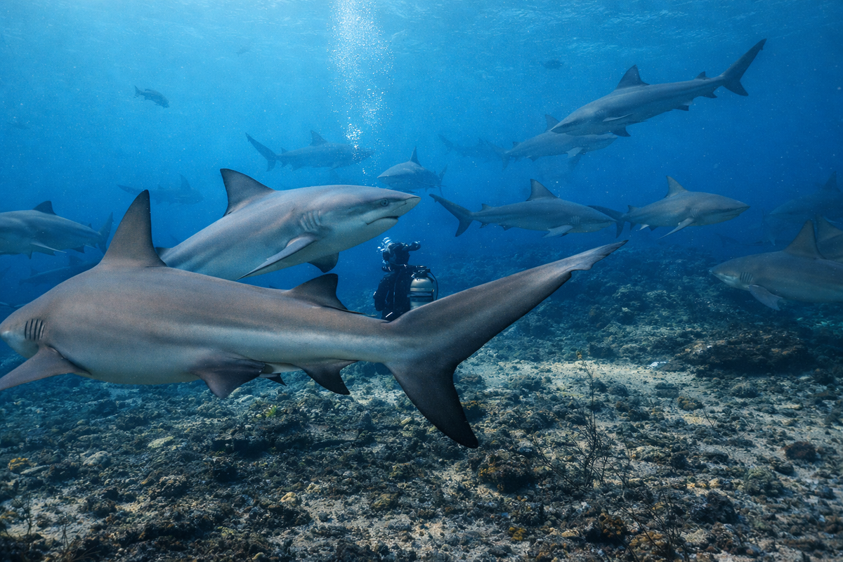 Bull sharks have friends, and they choose them carefully - The Brighter ...